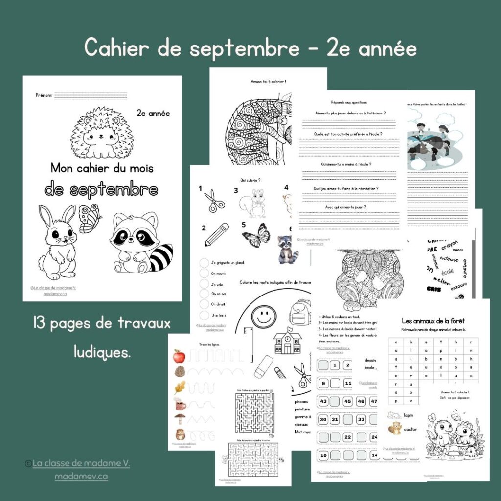 2e année – La classe de Madame V